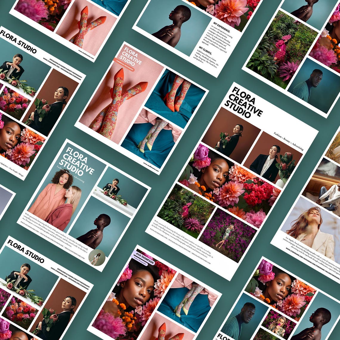 Flora | Email Portfolio Canva Templates Package for Pitching Clients ...