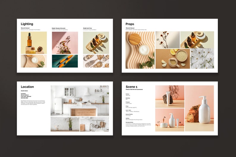 Photoshoot Production Deck Presentation Template for Photographers and ...