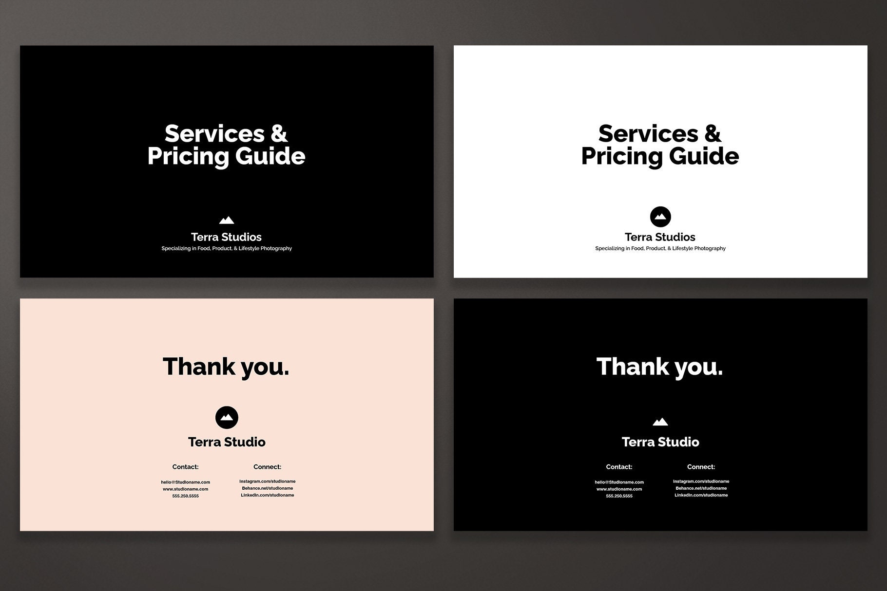 Services & Pricing Guide Proposal Canva Template | Presentation Deck ...