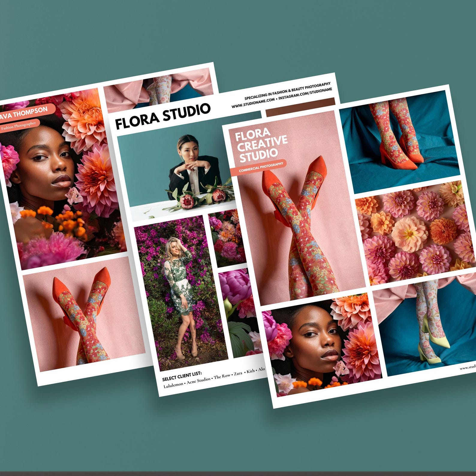 Flora | Email Portfolio Canva Templates Package for Pitching Clients ...