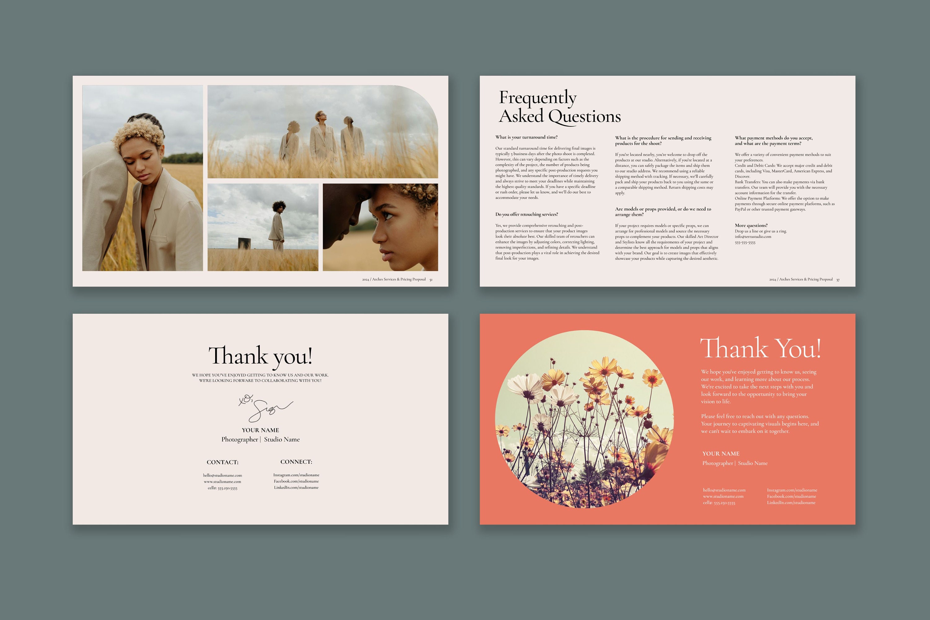 Services and Pricing Proposal Premium Template for Canva & Indesign ...