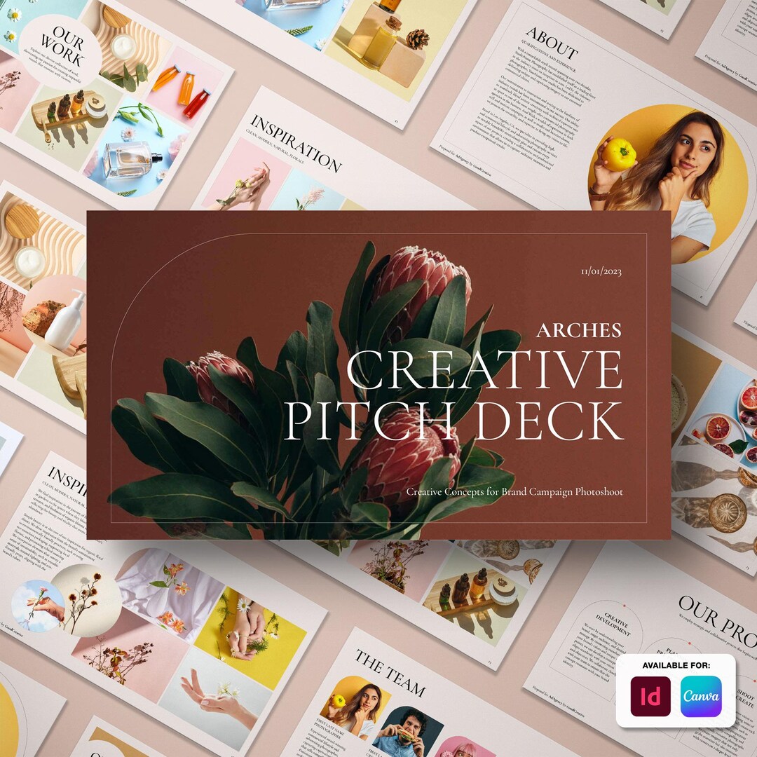 Arches | Premium Creative Project Pitch Deck Template or Photographers ...