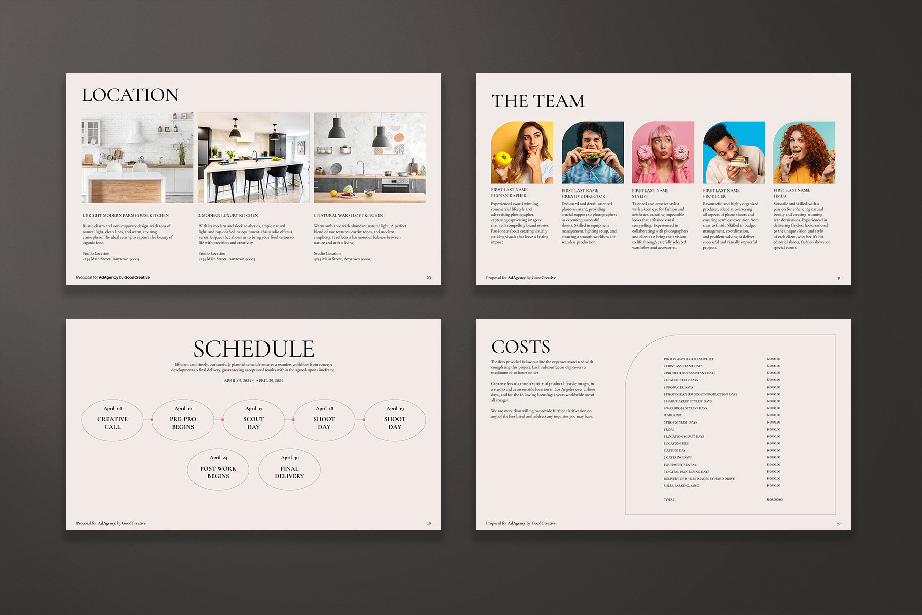 Arches Creative Proposal Pitch Deck Template for Photographers and ...