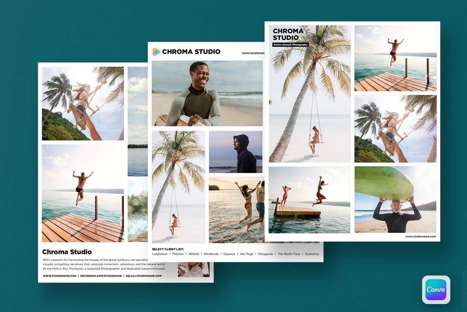 Chroma | Email Design Canva Templates Package for Pitching Clients. - Etsy