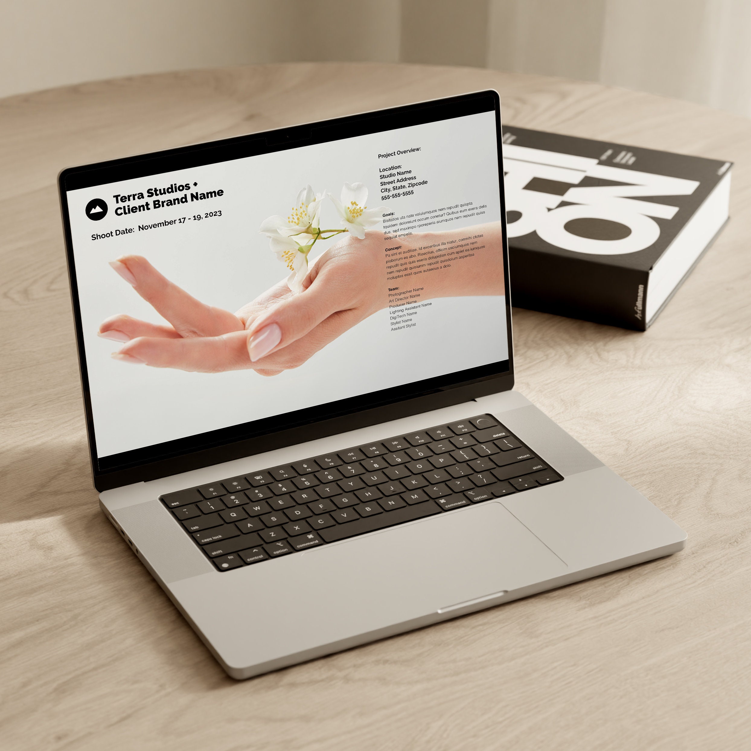 Photoshoot Production Deck Presentation Template for Photographers and ...