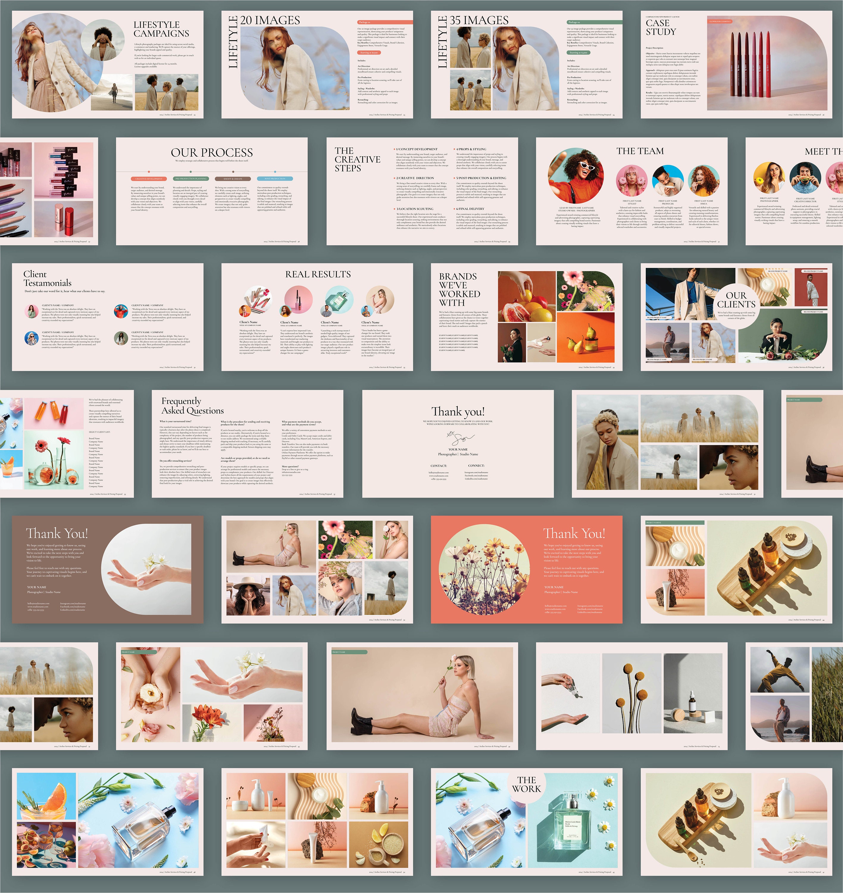 Services and Pricing Proposal Premium Template for Canva & Indesign ...