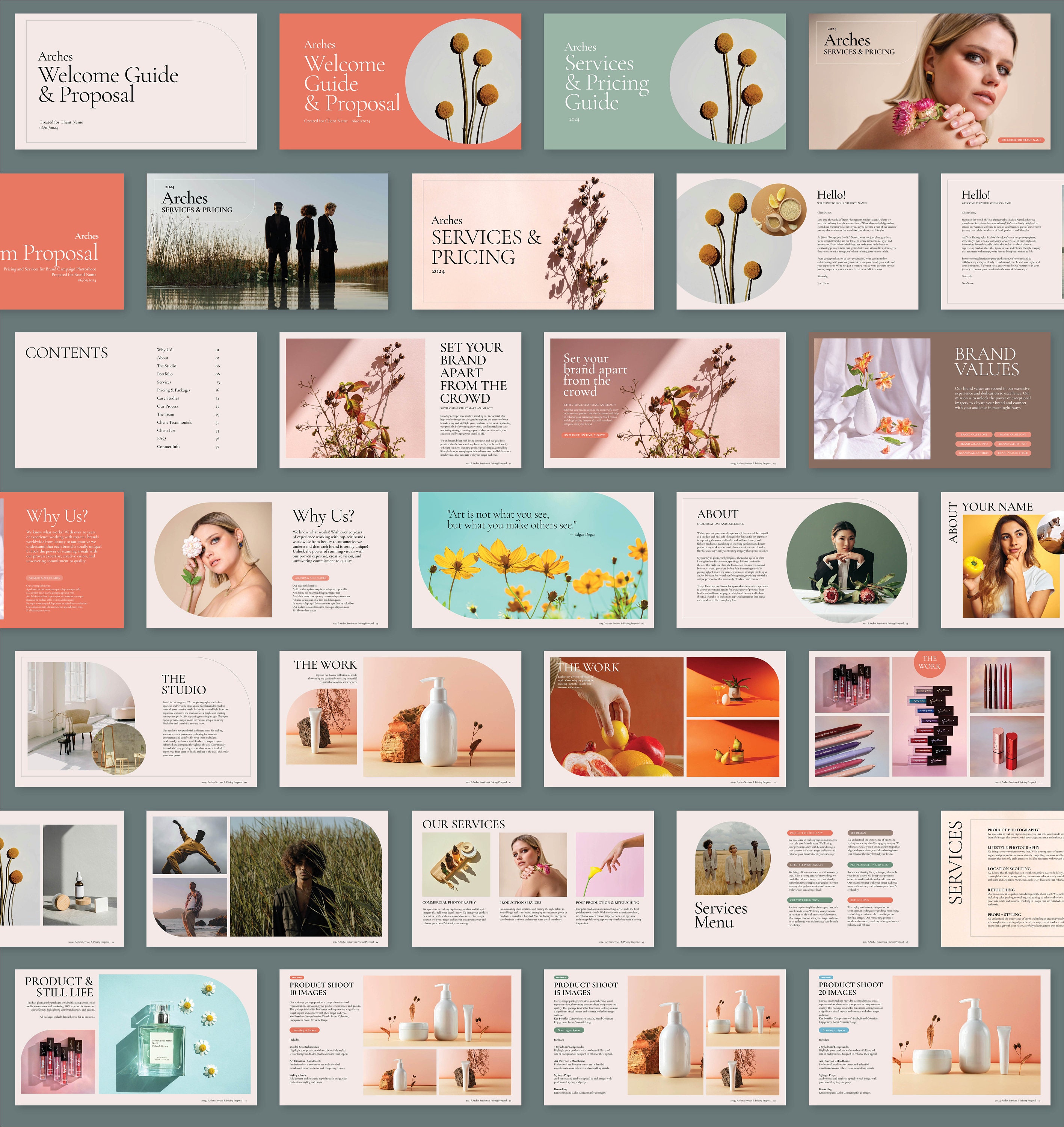 Services and Pricing Proposal Premium Template for Canva & Indesign ...