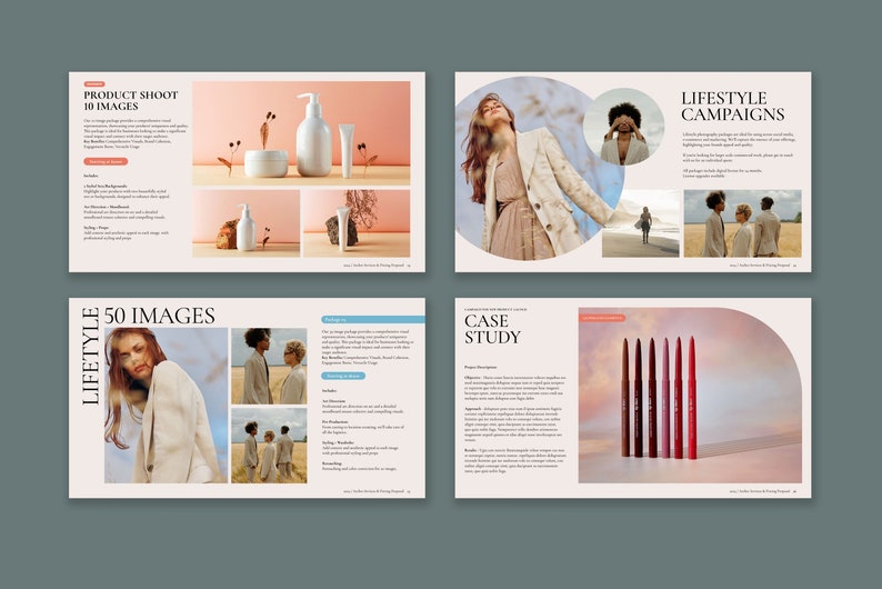 Services and Pricing Proposal Premium Template for Canva & Indesign ...