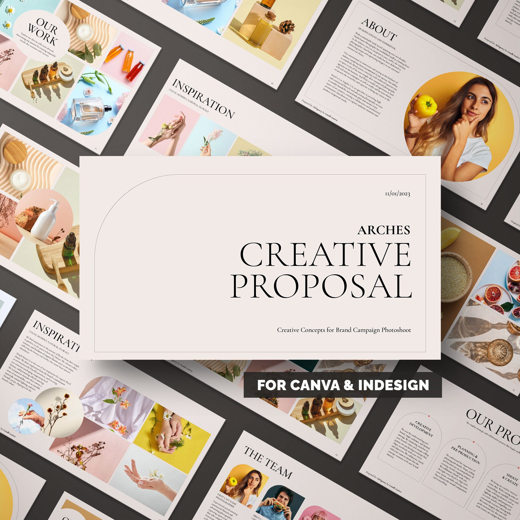 Arches Creative Proposal Pitch Deck Template for Photographers and ...