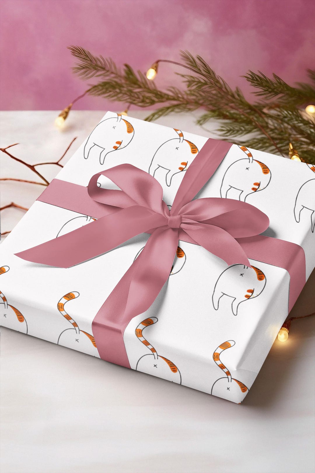 Funny Cat Butts Gag Wrapping Paper Hilarious & Unique Gift Wrap for a ...