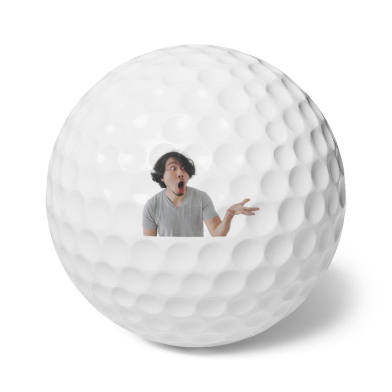 Customizable Golf Balls With Funny Faces Add Your Own Design or Message ...