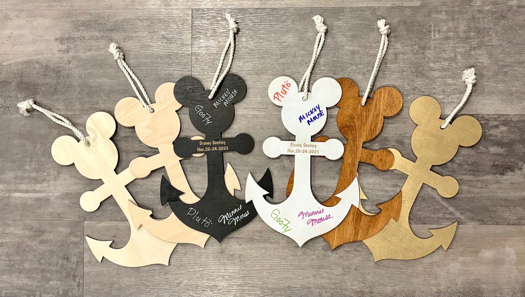 Personalized Wooden Anchor Decorative- Autograph- Fish Extender- Pixie ...