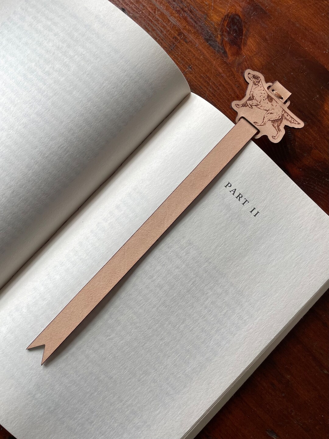 German Shorthaired Pointer Leather Dog Bookmark Handmade Hunting Dog ...