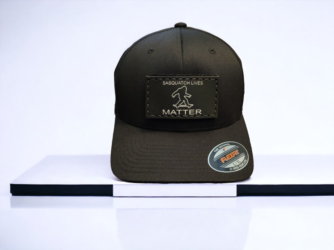 Sasquatch Leather Morale Patch With Velcro for Hats. Funny Bigfoot ...