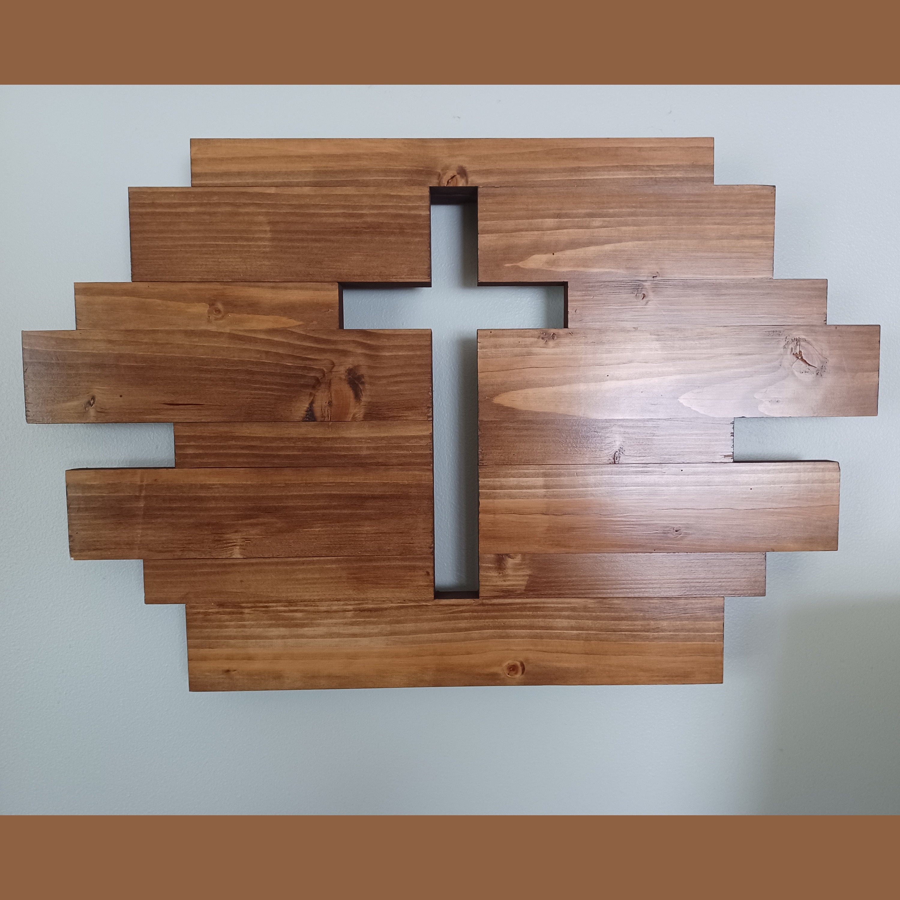 Cross Wall Art Stained Wooden Cross Hand-crafted Wood Cross - Etsy