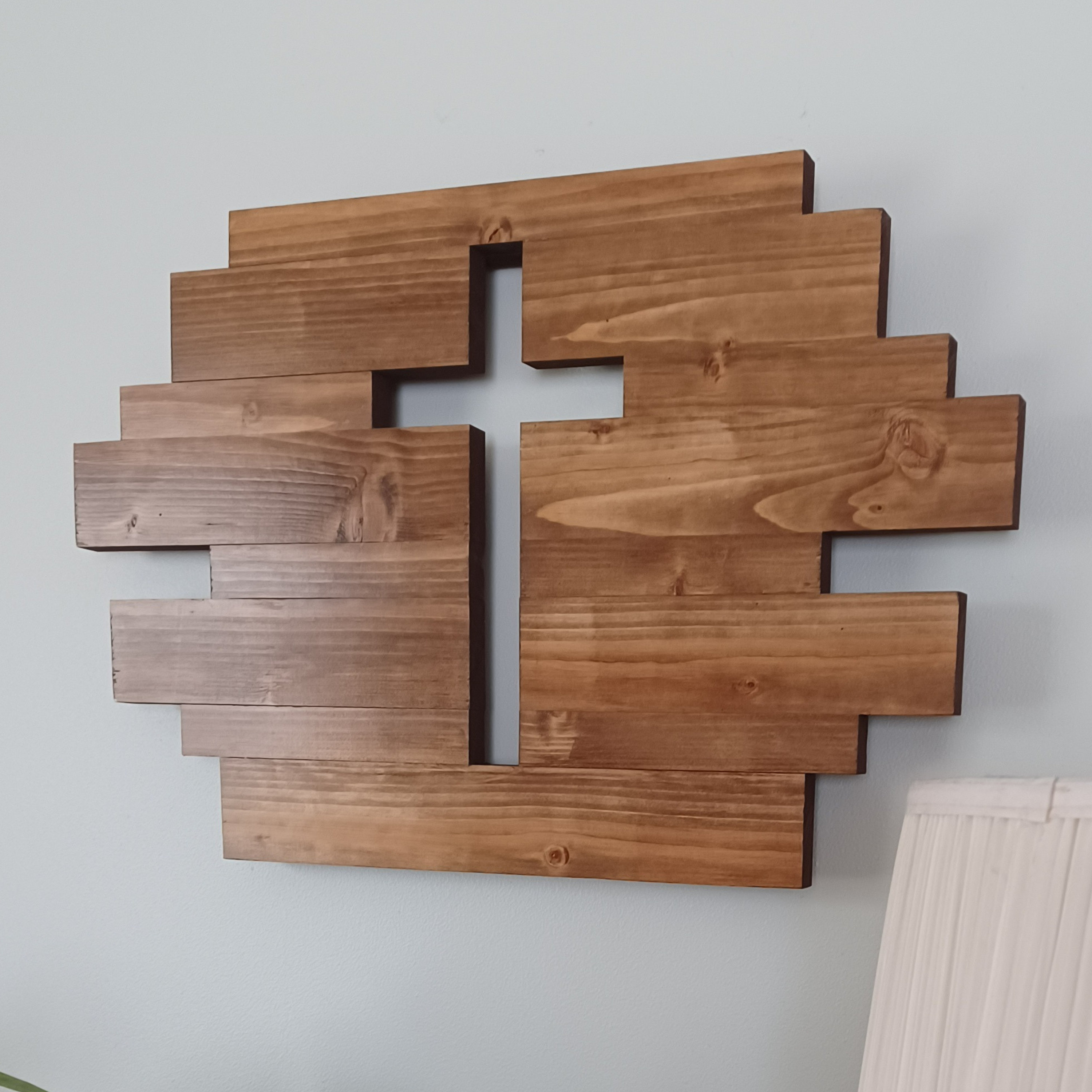 Cross Wall Art Stained Wooden Cross Hand-crafted Wood Cross - Etsy
