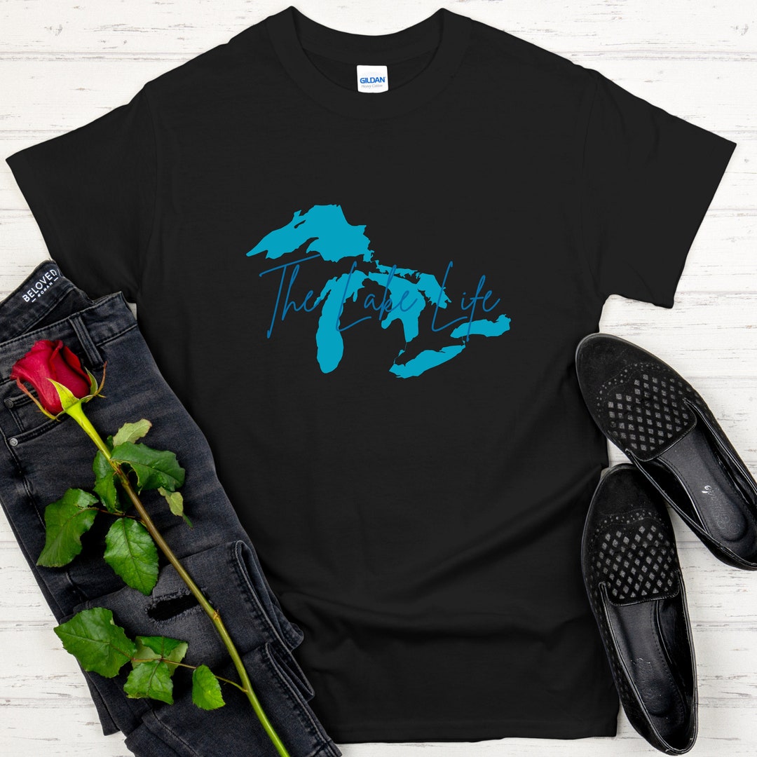 The Great Lakes Summer Vacation Shirt, the Lake Life Tee, Travel and ...