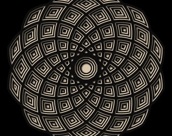 Layered Art Laser Cut File, Multilayer SVG Vector Drawing, 10 Layer ...