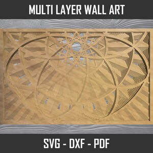 Multi Layer Wall Art Laser Cut Files, 12 Layer Mandala Design, SVG, DXF ...