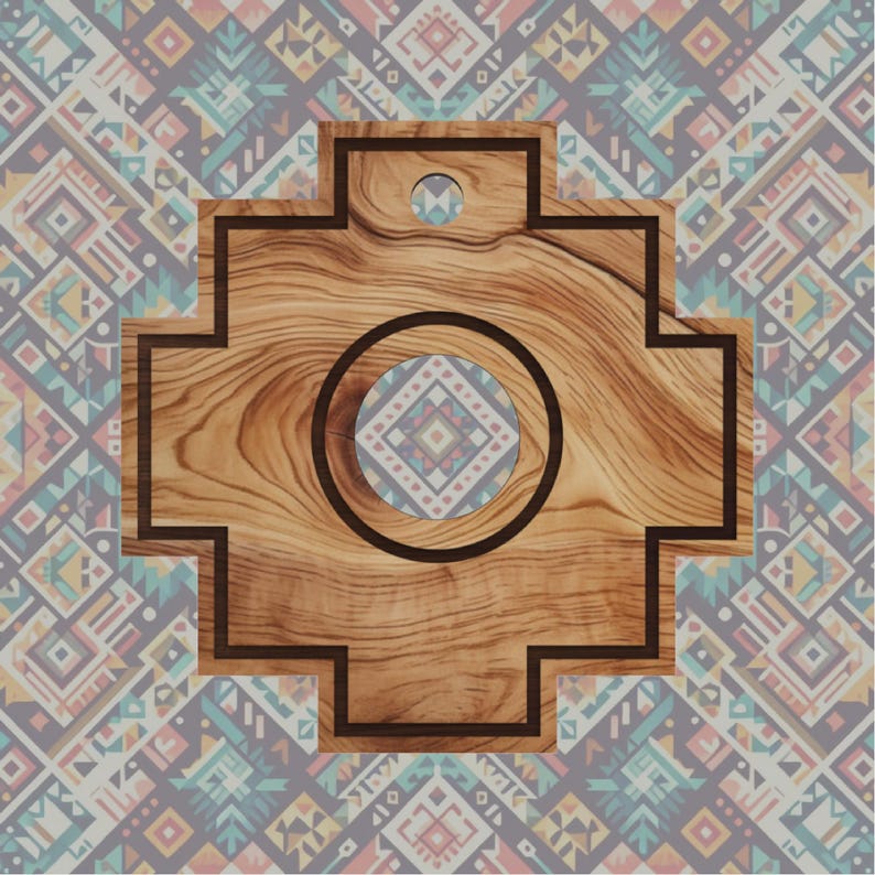 Chakana Pendant Laser Cut File, Peruvian Inca SVG Vector Drawing ...