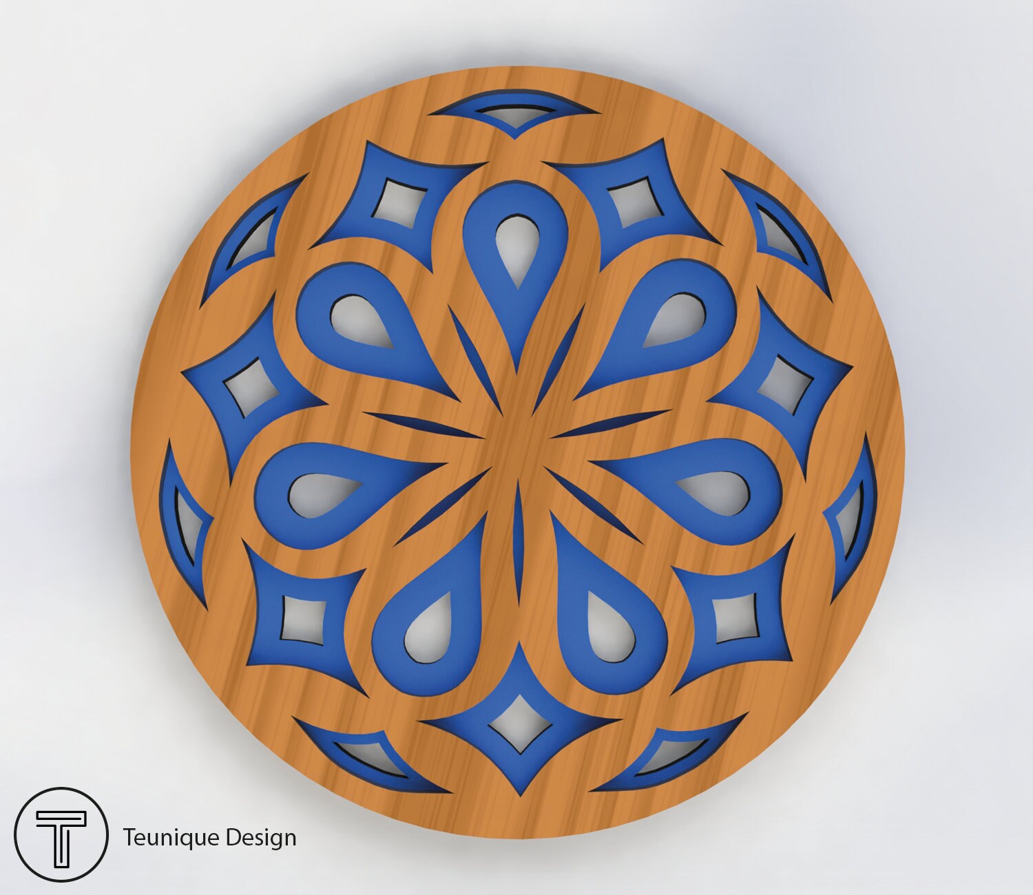 Coasters Laser Cut Files - Set of 4 Mandala Design Coasters DXF PDF SVG ...