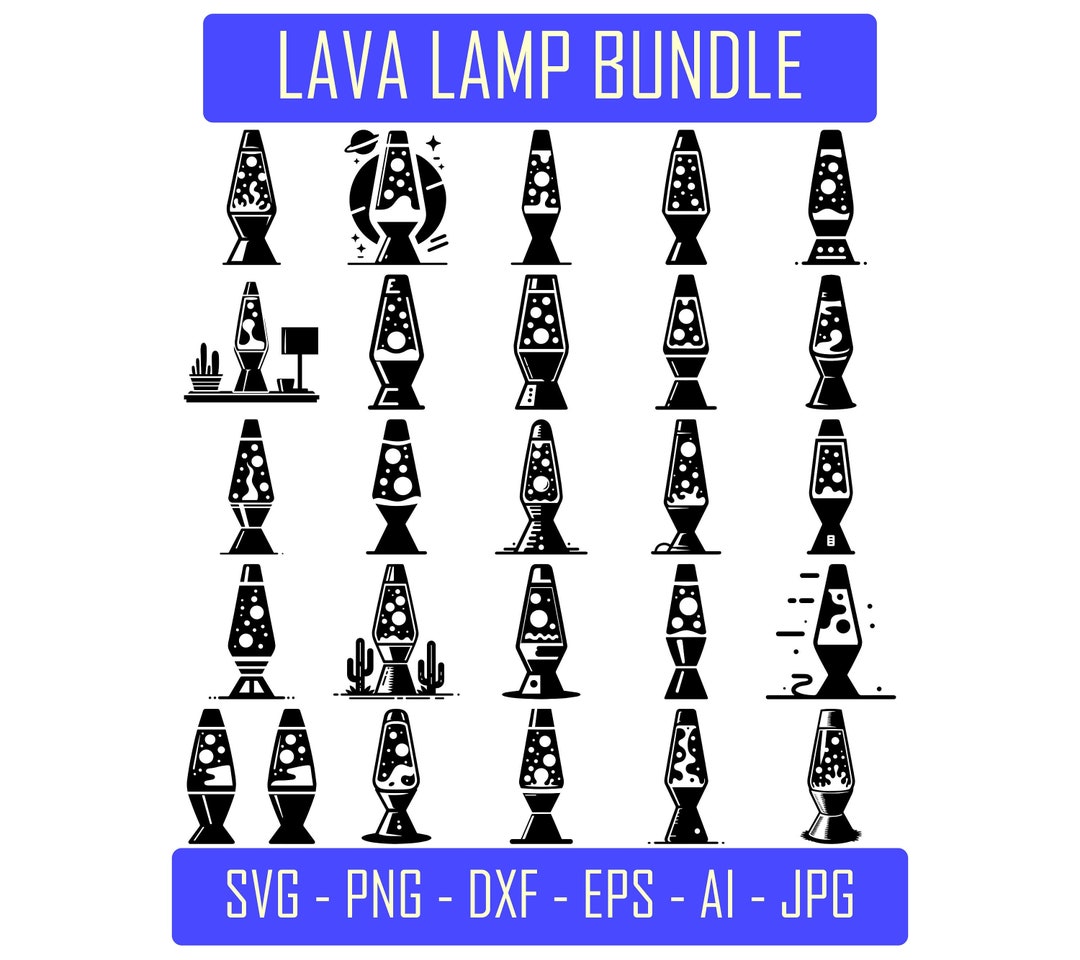 Lava Lamp SVG PNG Bundle Files, 25 Lava Lamp Clip Art Cricut Files - Etsy