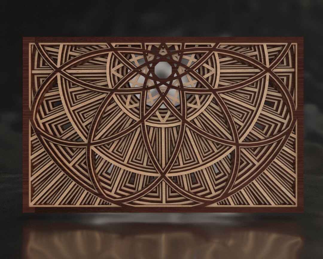 Multi Layer Wall Art Laser Cut Files, 12 Layer Mandala Design, SVG, DXF ...