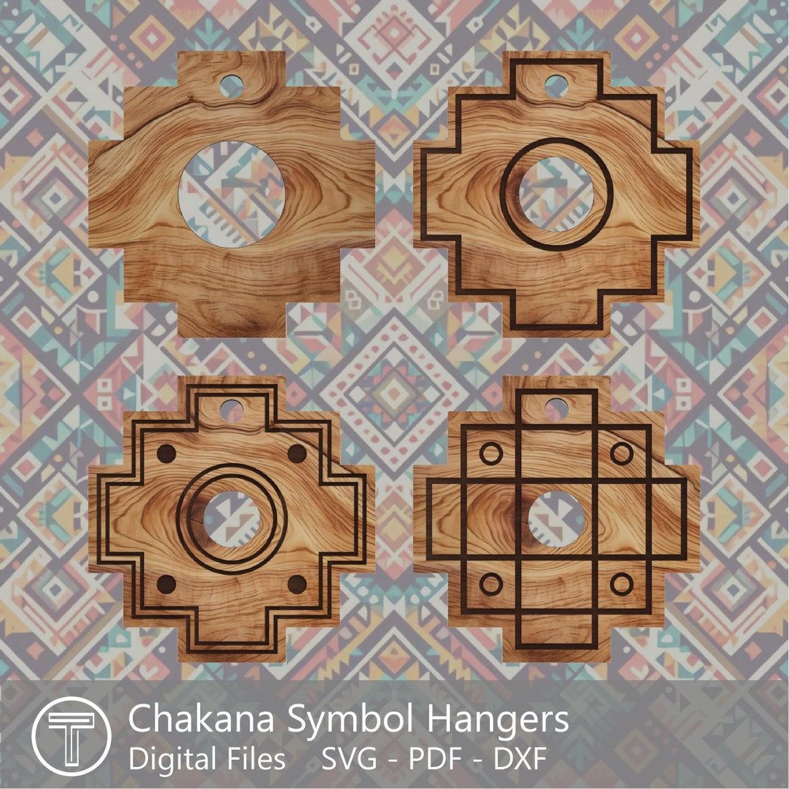 Chakana Pendant Laser Cut File, Peruvian Inca SVG Vector Drawing ...