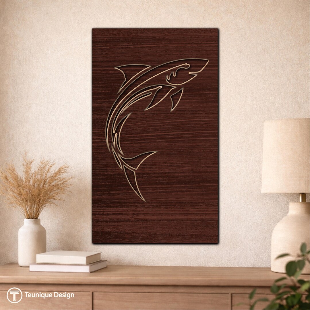 Layered Fish SVG PDF DXF – 3 Layer Fishes Design for Laser Cutting ...