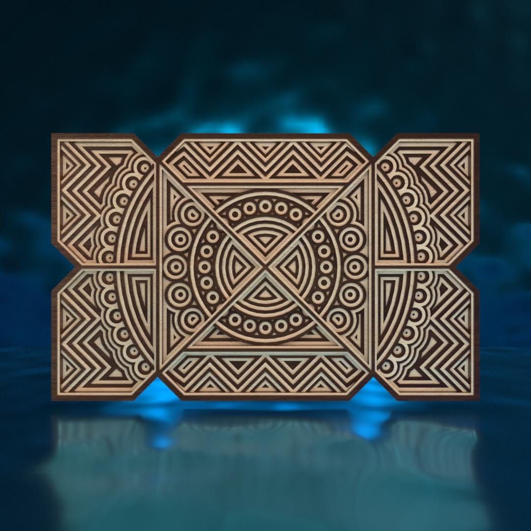 Layered Art Laser Cut Bundle, 4 Multilayer SVG Vector Drawing, Layers ...