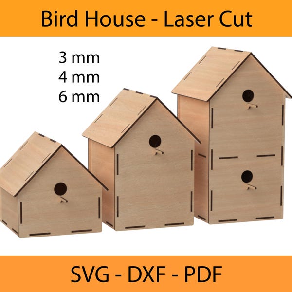 3mm Laser Cut House - Etsy