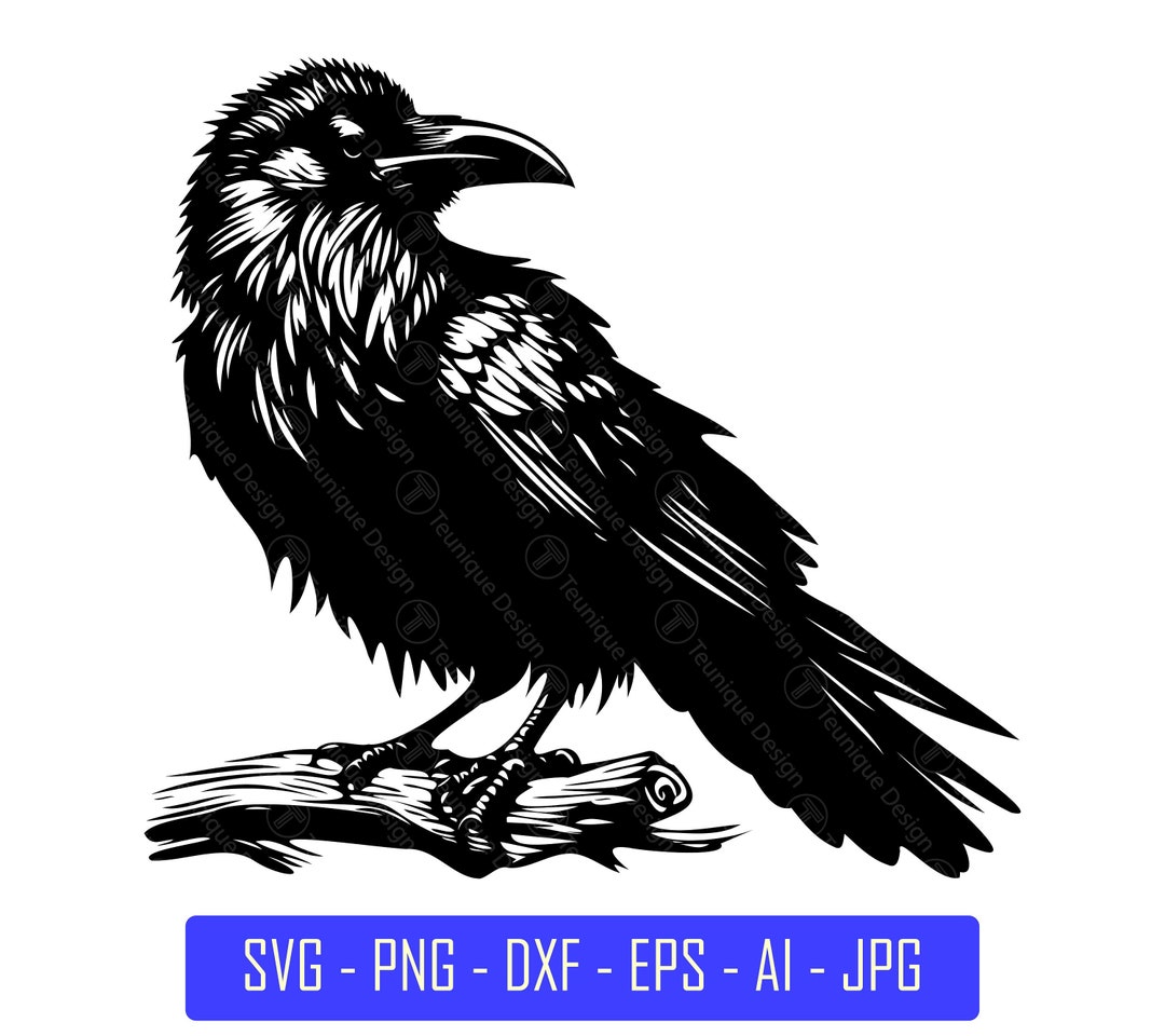 Crow Raven SVG Cut File for Cricut Laser Sublimation - Etsy