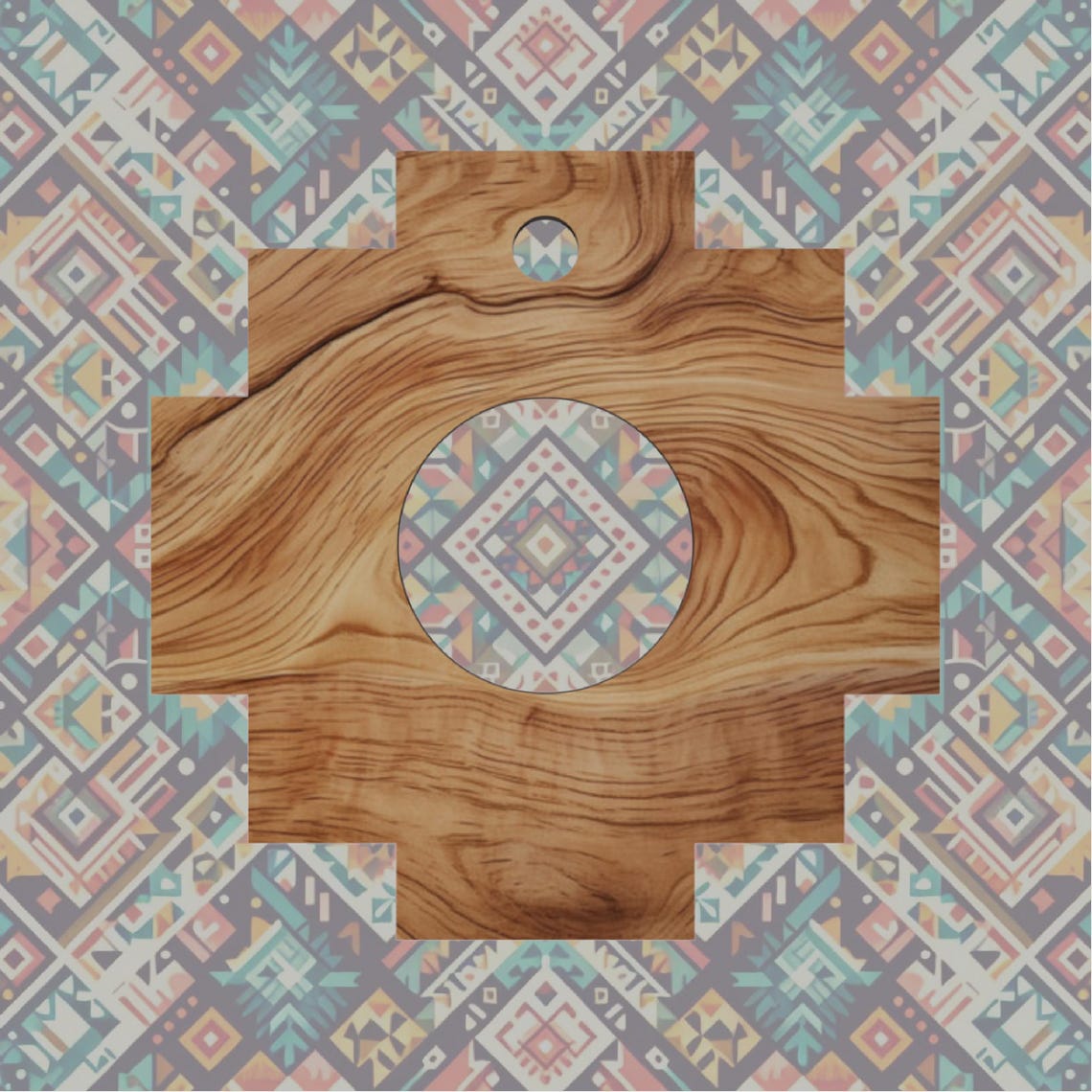 Chakana Pendant Laser Cut File, Peruvian Inca SVG Vector Drawing ...