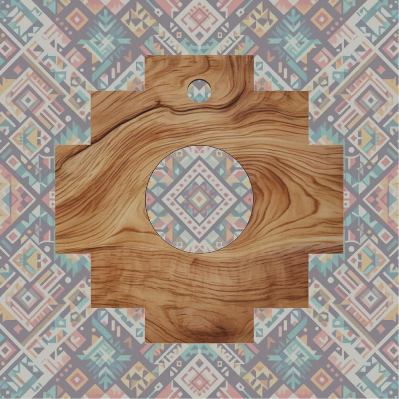 Chakana Pendant Laser Cut File, Peruvian Inca SVG Vector Drawing ...