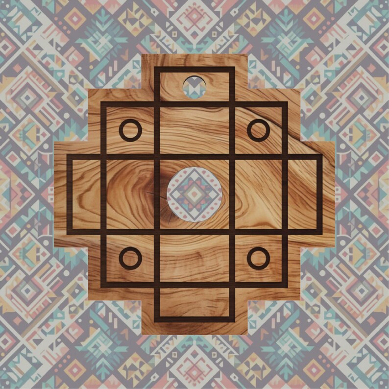 Chakana Pendant Laser Cut File, Peruvian Inca SVG Vector Drawing ...