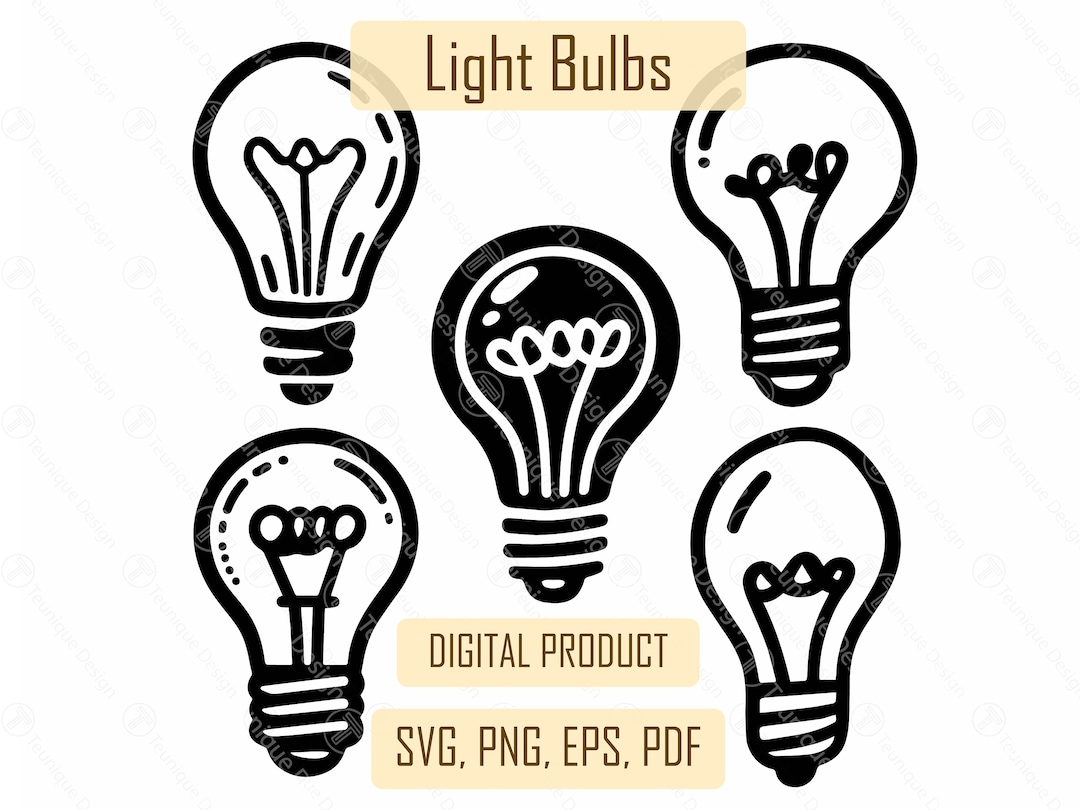 Lightbulb Svg, Light Bulb Svg, Bulb Svg, Creative Svg, Lamp Svg, Light ...