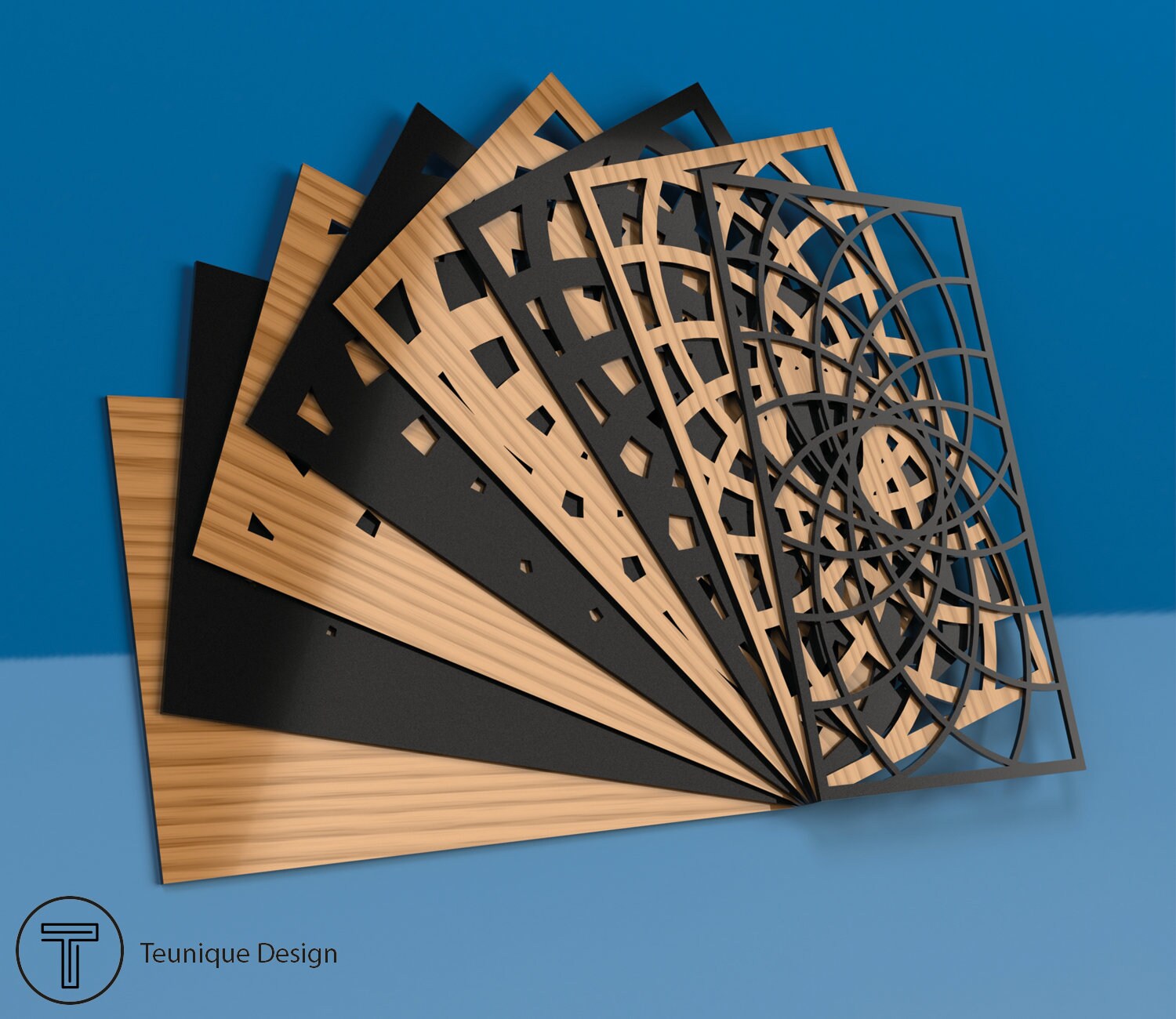 Layered Wall Art Laser Cut File, Multilayer SVG Vector Drawing, 8 Layer ...