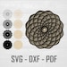 Layered Torus Wall Art Laser Cut File, Multilayer SVG Vector Drawing, 8 ...