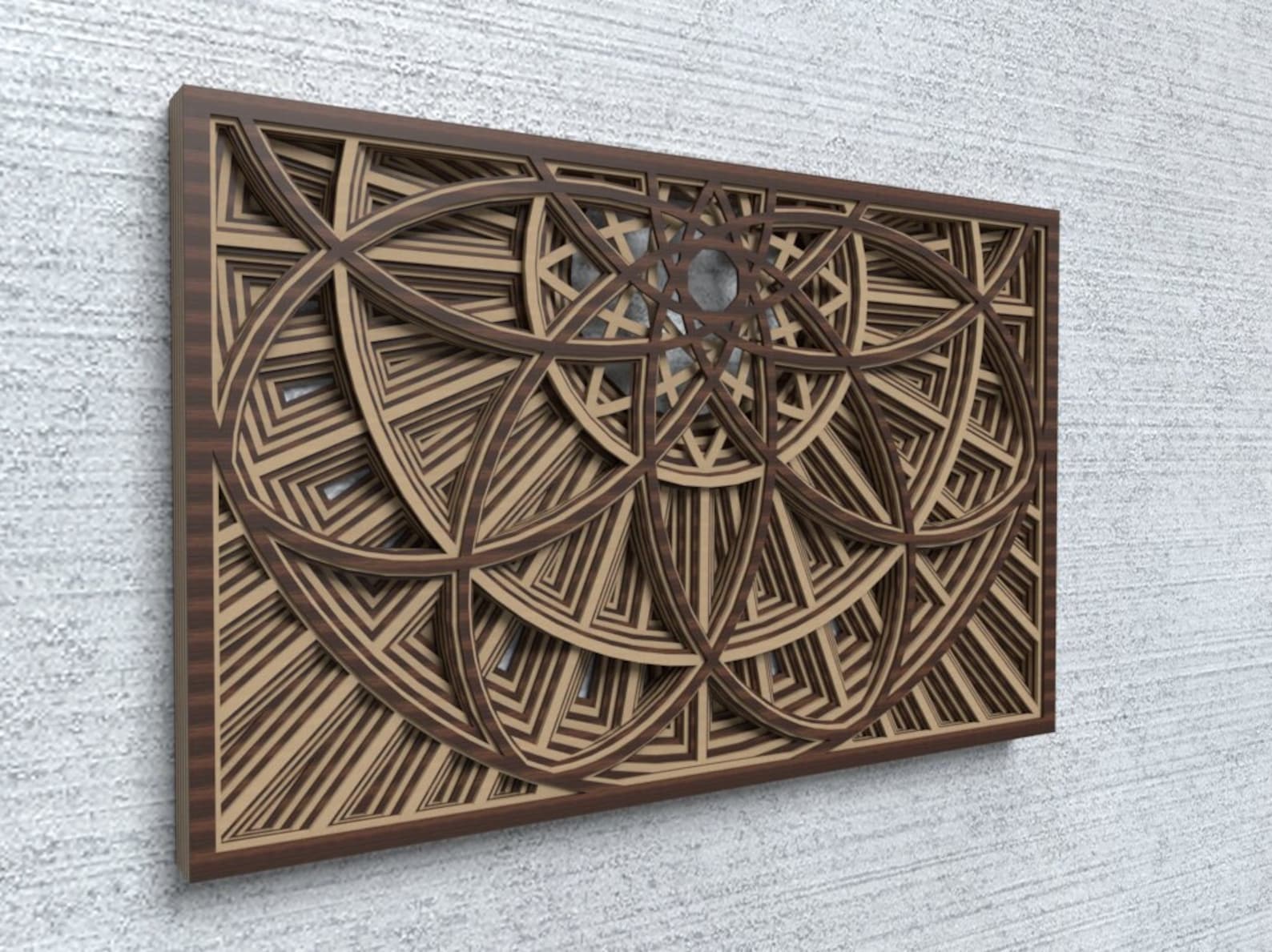 Multi Layer Wall Art Laser Cut Files, 12 Layer Mandala Design, SVG, DXF ...