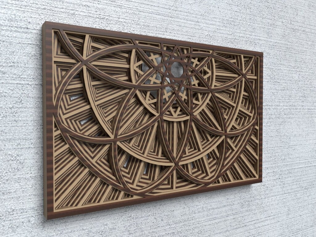 Multi Layer Wall Art Laser Cut Files, 12 Layer Mandala Design, SVG, DXF ...