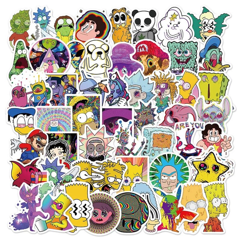 Cartoon Sticker - Etsy