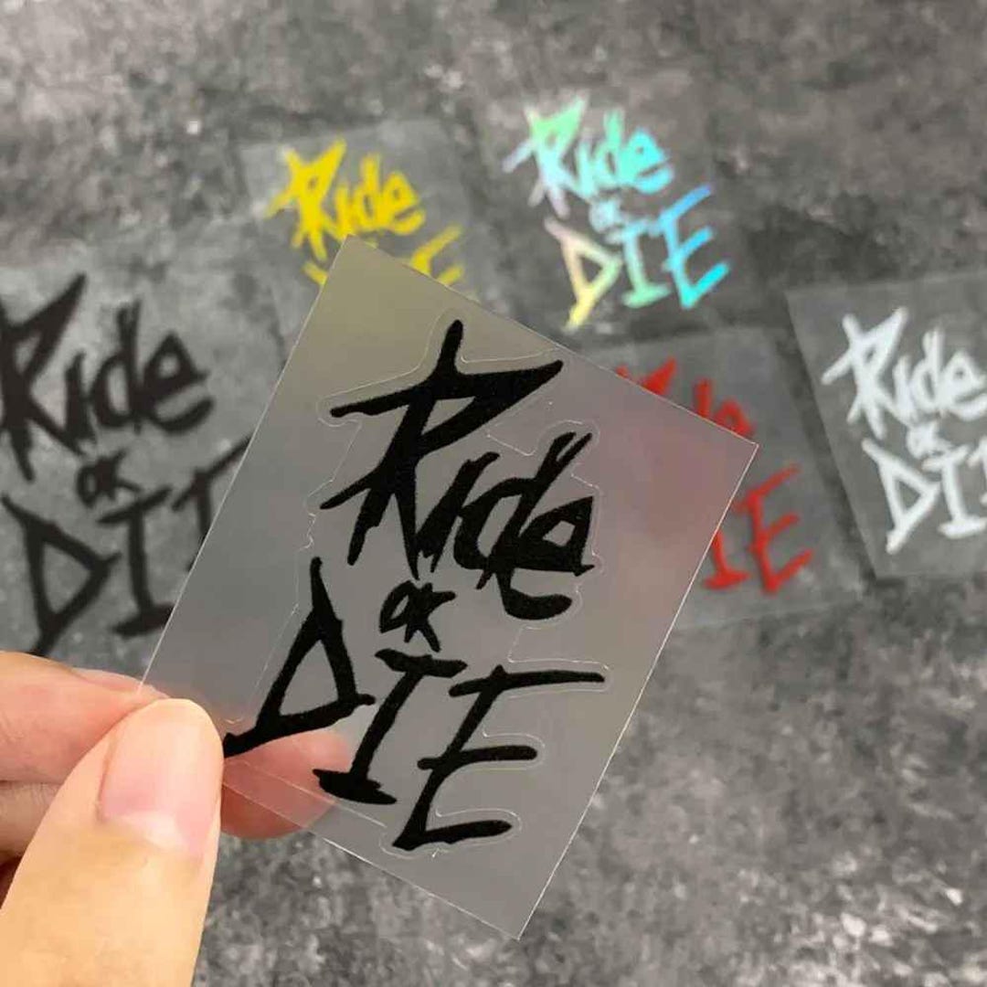 Ride or Die Bike Frame Stickers Bicycle Top Tube Waterproof Decals for ...