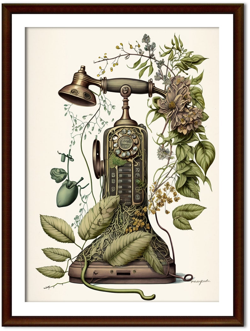 PHONE II Digital Download Artwork - Telephone, Antique, Quirky ...