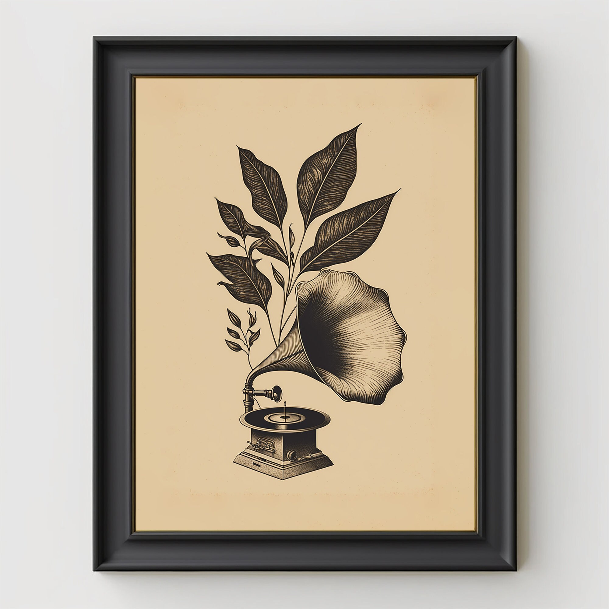 GRAMOPHONE Digital Download Artwork - Speaker, Phonograph, Music ...