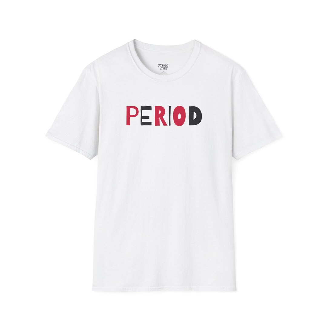 Varsity Red Bold Statement T-shirt, Casual Wear, Gift for Teens, Period ...