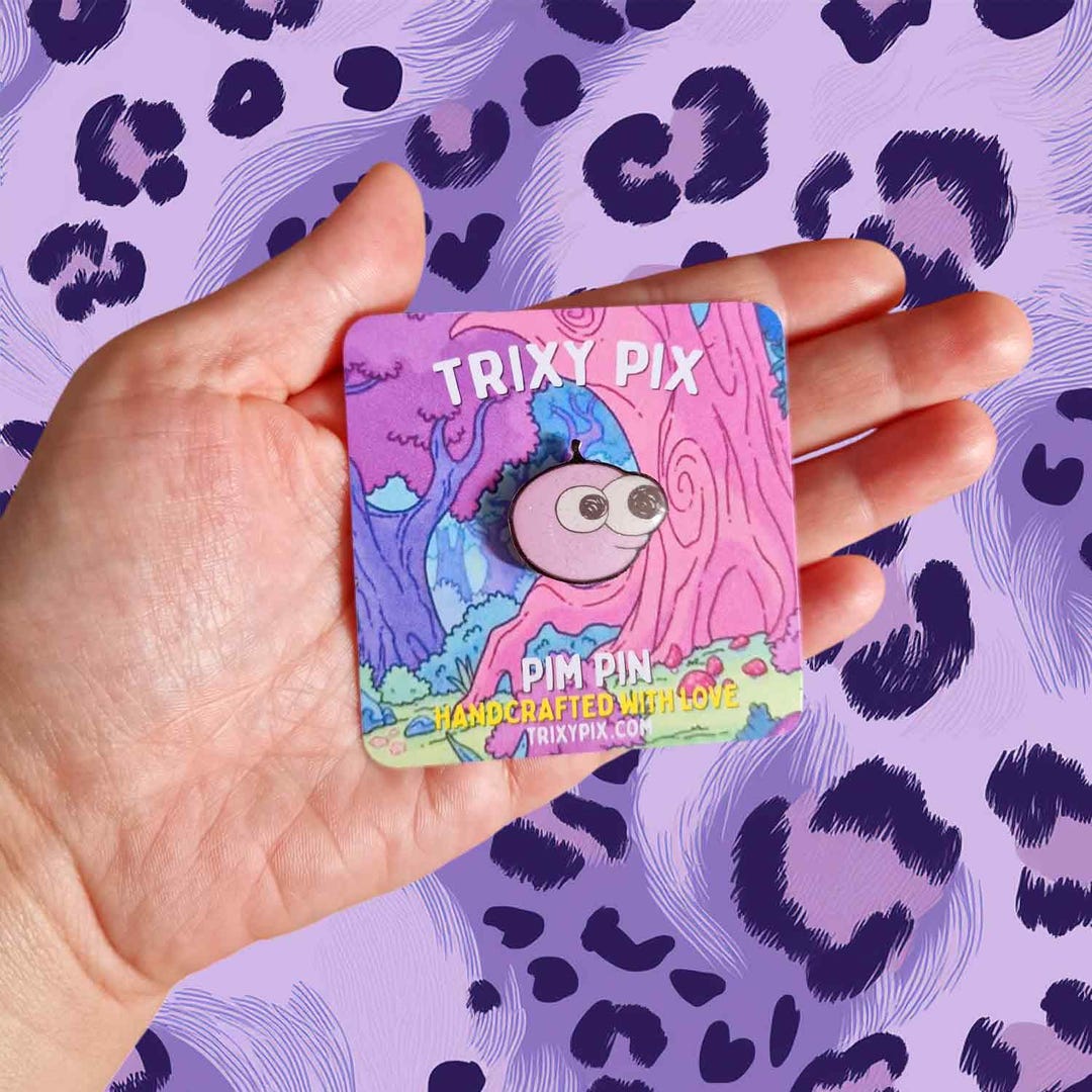 Pim Smiling Friends Pin Badge - Etsy