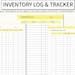 Editable Inventory Tracker - Printable & Fillable | A4 | Inventory ...