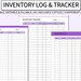 Editable Inventory Tracker - Printable & Fillable | A4 | Template ...