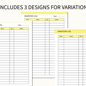 Editable Inventory Tracker - Printable & Fillable | A4 | Inventory ...