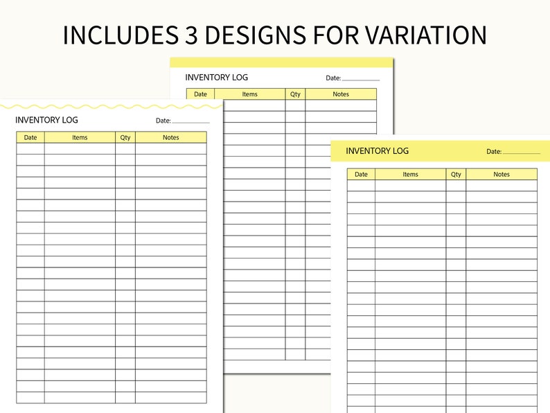 Editable Inventory Tracker - Printable & Fillable | A4 | Inventory ...